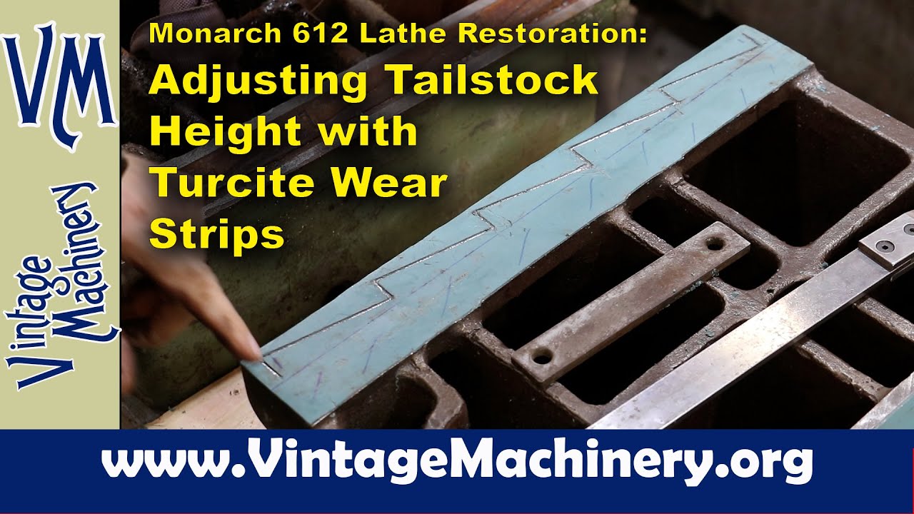 Monarch 612 Lathe Restoration: Building up the Tailstock Height with ...