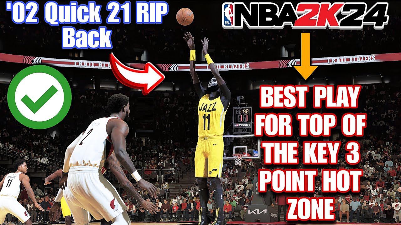 Get Hot Zones Fast! "Top Of The Key" 3-Point Play For MyCareer | NBA 2K24 - YouTube