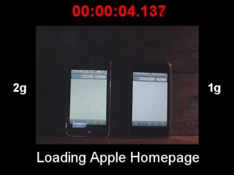 Ipod Touch 1g vs 2g Speed Test - Internet Browsing - YouTube