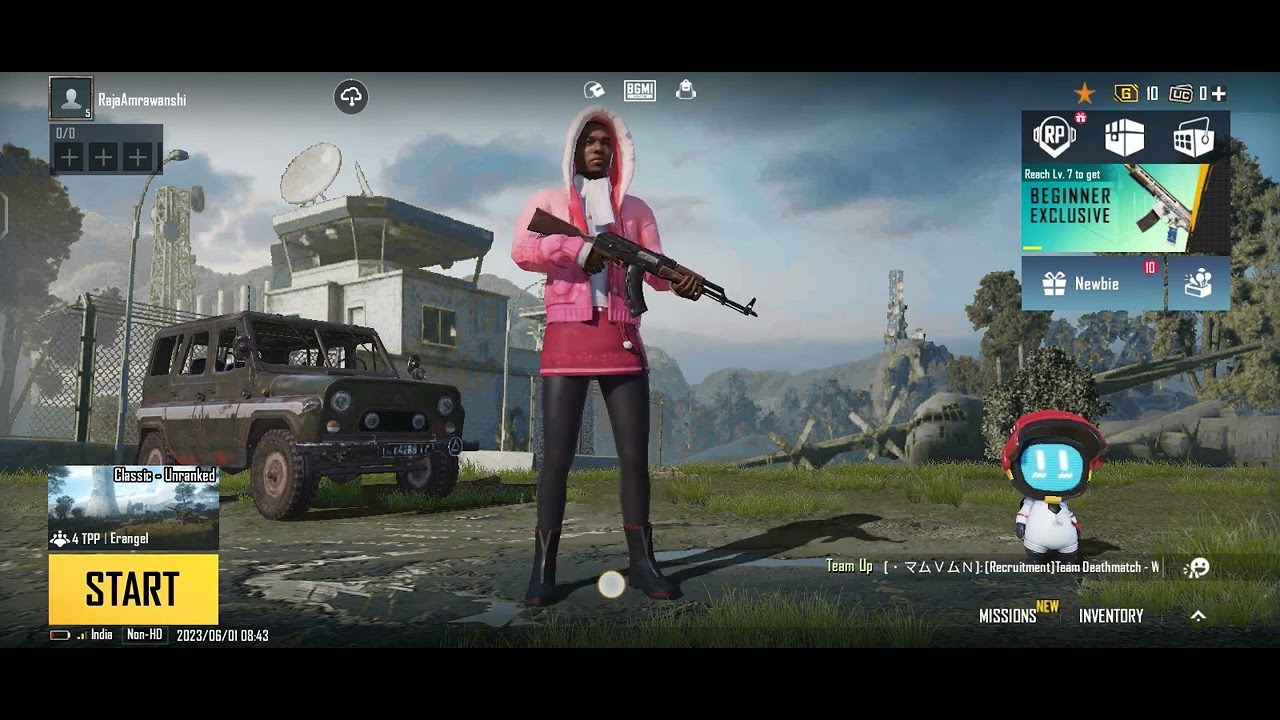 BGMI - BATTLEGROUND PROFILE NEW SESSION PLAY GAME'S NEW BGMI - YouTube