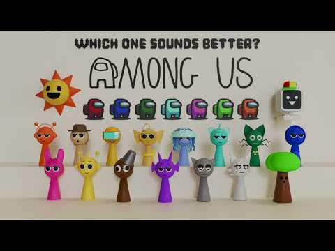 Sprunki : Among Drip (Among Us) Sounds on 20 Cool Instruments