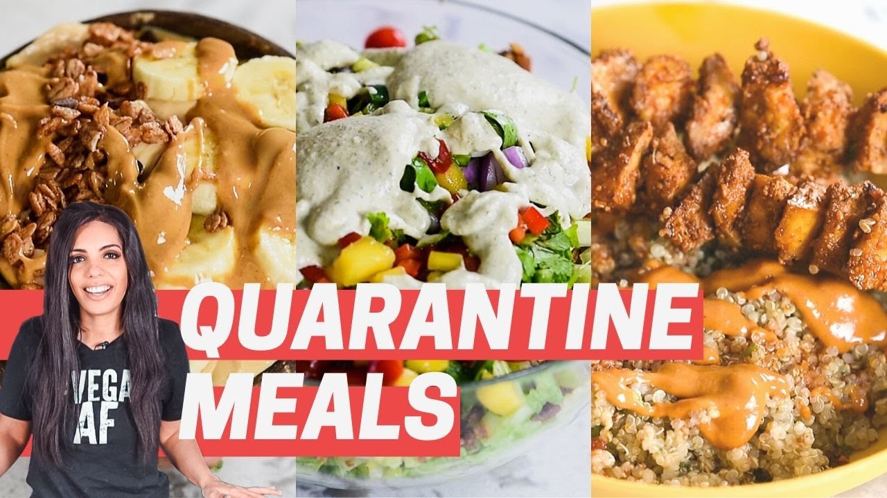 3 Vegan Quarantine Meals | Unique, Fun and Easy Recipes - YouTube