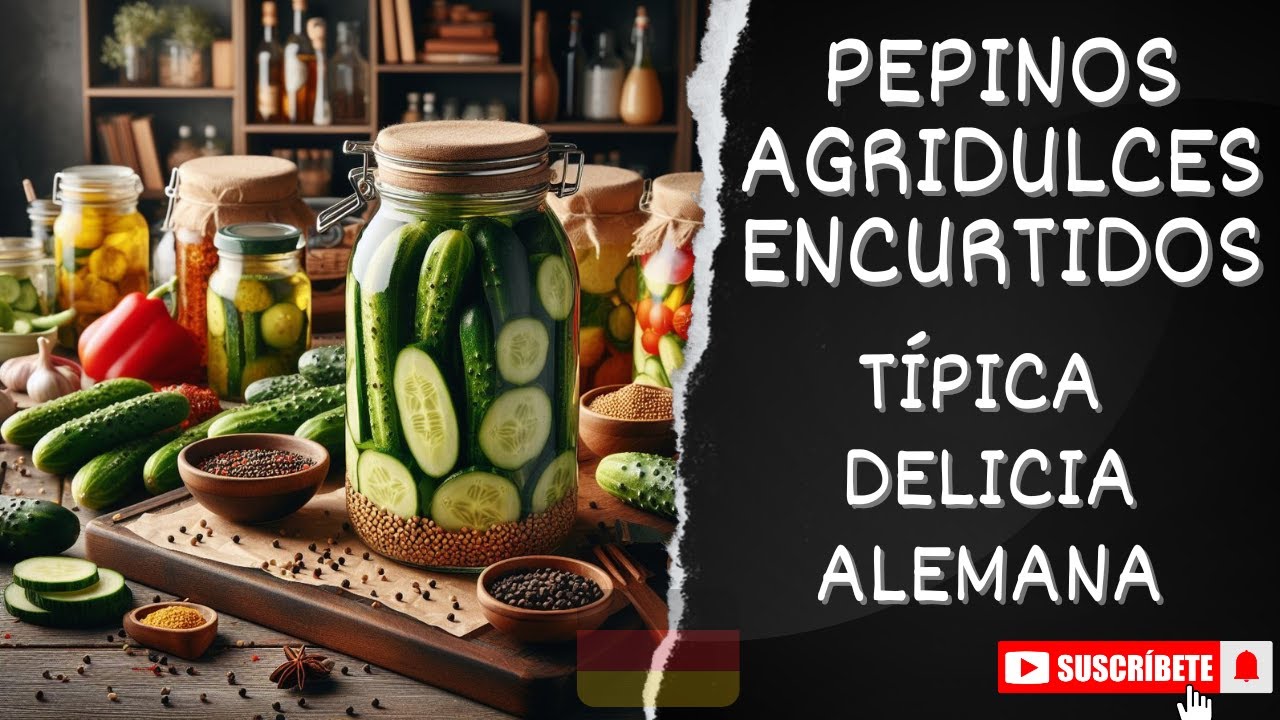 Receta fácil de pepinos agridulces (Pickle) - YouTube