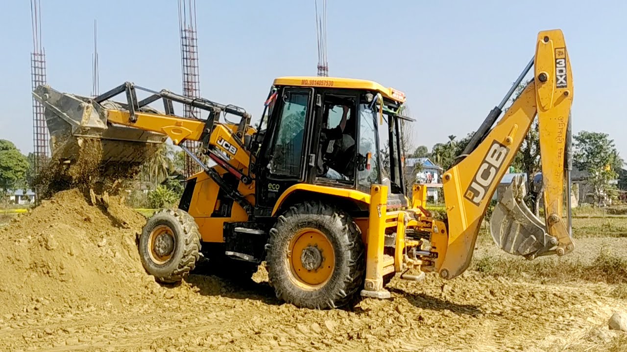 Skillful Operator's Amazing Work!!! Filling Soil In New House ...