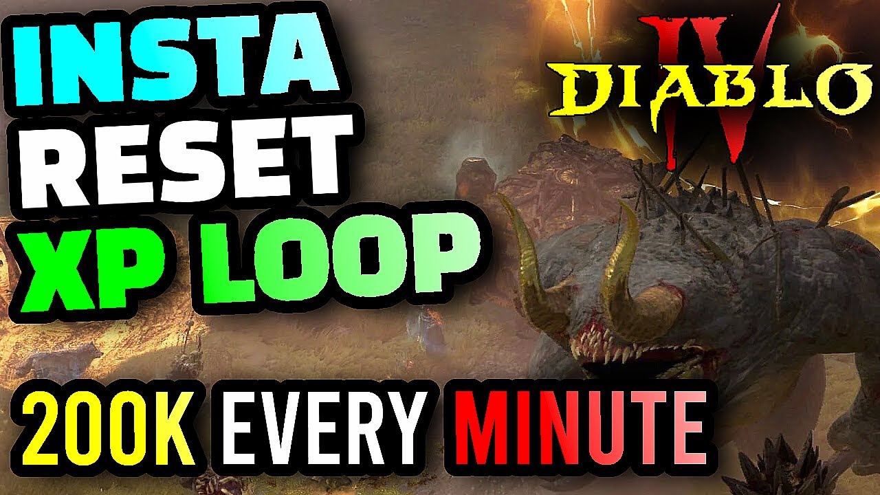 Diablo 4 Over 200k Exp Per MINUTE 13 MILLION Per HOUR xp Farm SOLO ...