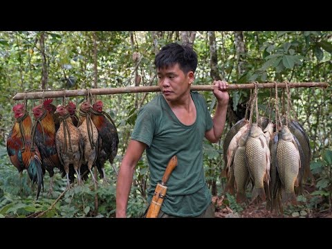 200 Days Survival Challenge: Trapping Wild Beasts & Off-Grid Wilderness Life, SURVIVAL SKILLS 2