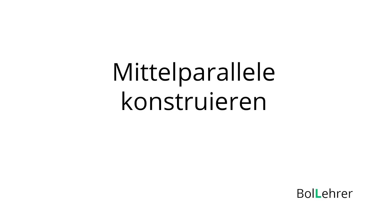 Mittelparallele Youtube