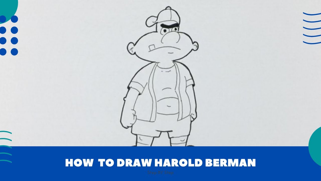 How to Draw Harold Berman Easy | Hey Arnold - YouTube