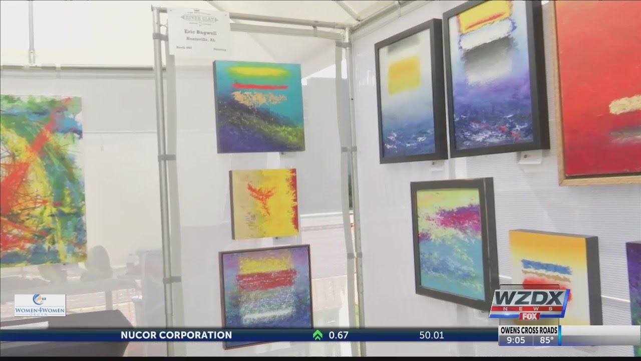 Work of young artists featured in Decatur art festival - YouTube