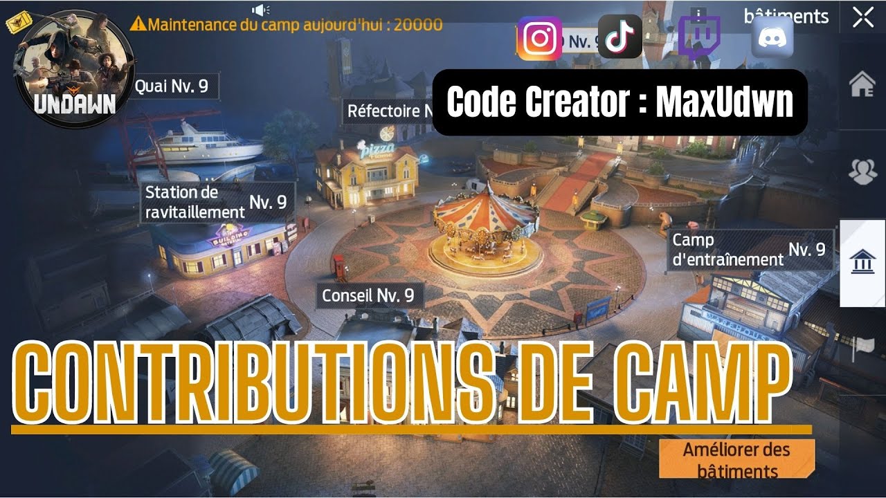 Les contribution de camp sur UNDAWN - YouTube