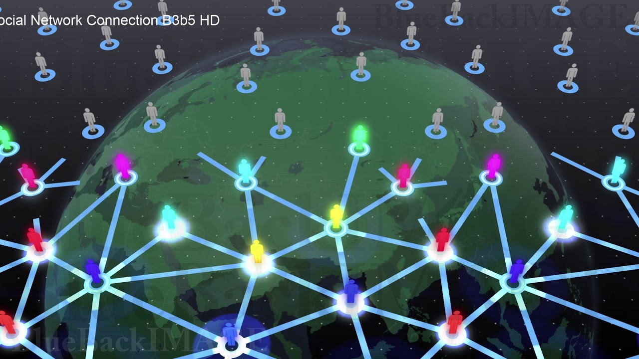 SNS world global Internet network connection Social Network Connection ...