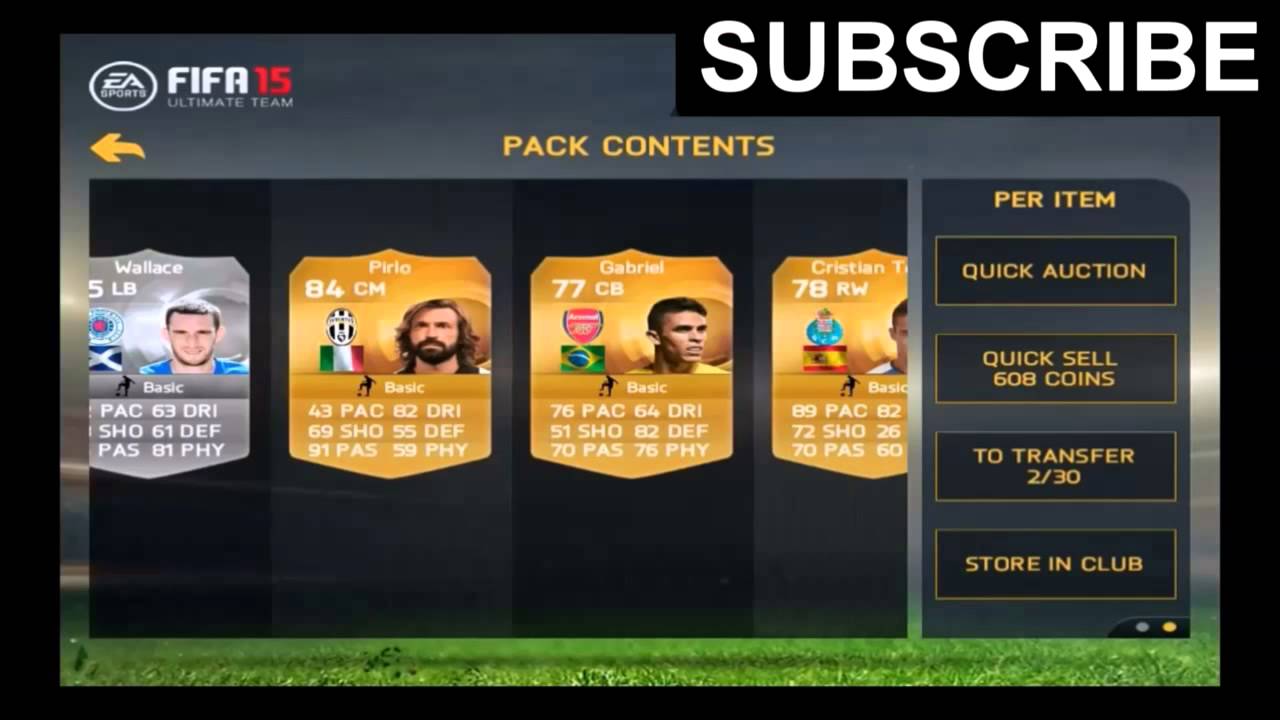 FIFA 15 IOS PACK OPENING w/ two informs + 87 rated player - YouTube
