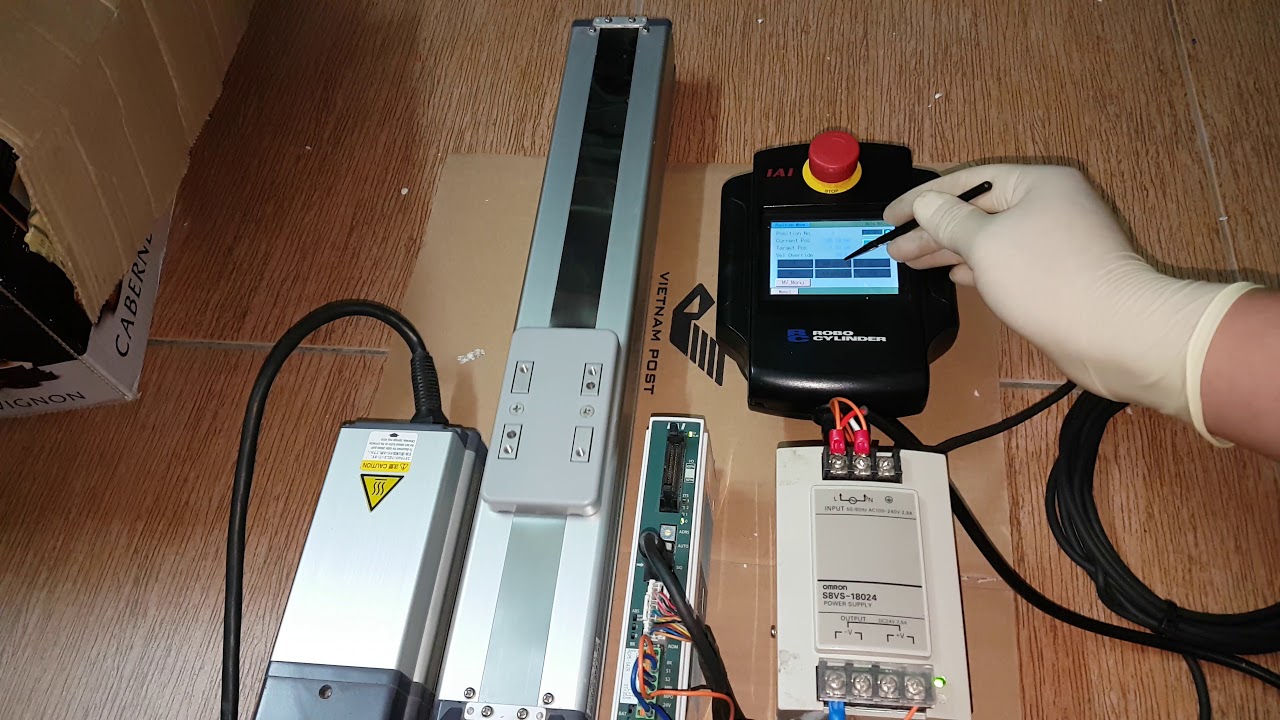 ROBO CYLINDER IAI PCON.CA 350mm - YouTube