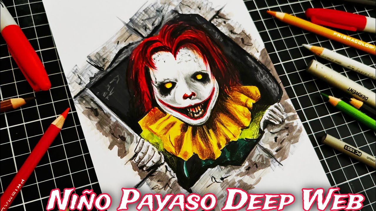 Como dibujar al 🤡 Niño Payaso de los Payasos de la Deep Web de Fede ...