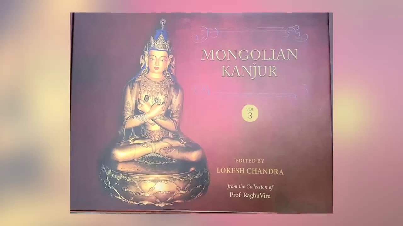 Reliease Mangolian kanjur Manuscripts - YouTube