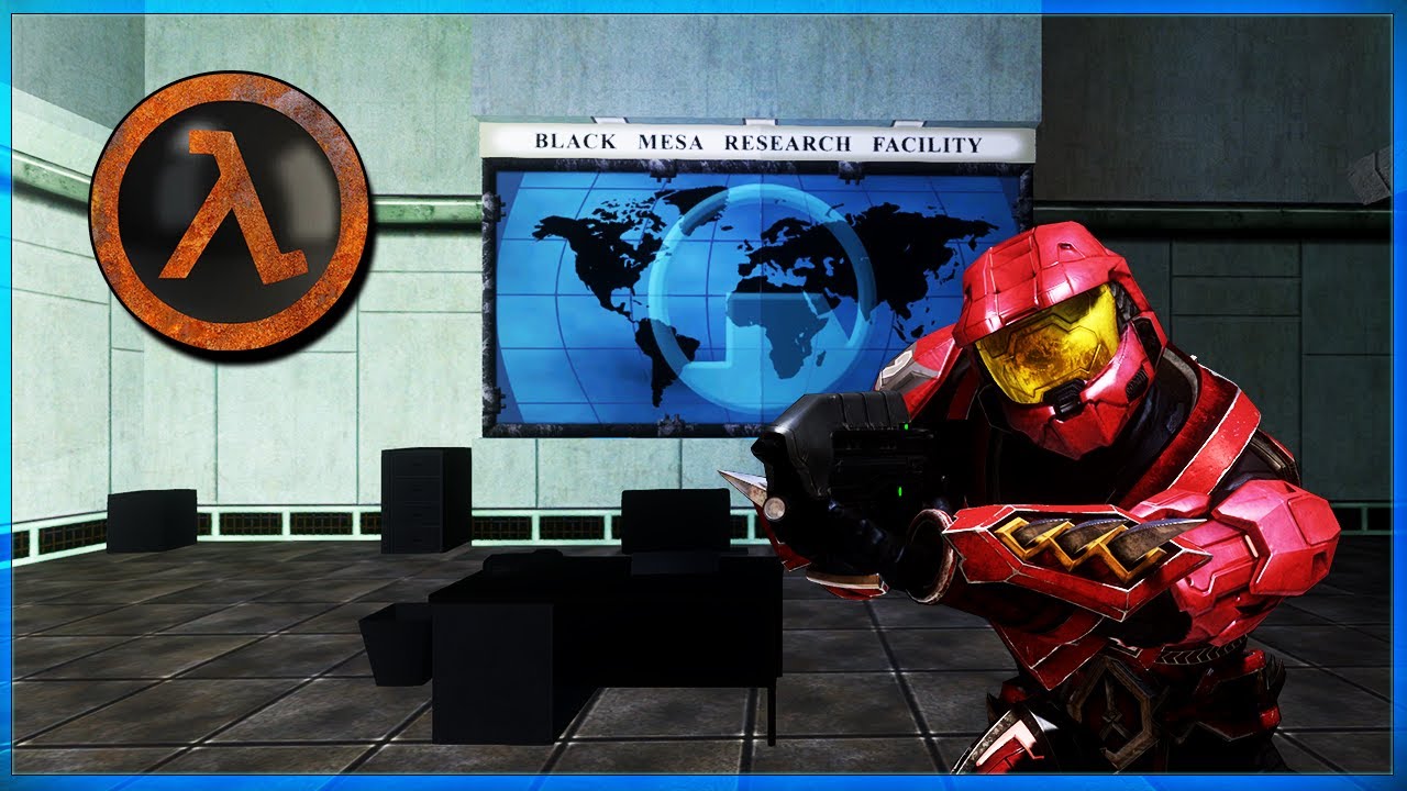 Half Life Black Mesa Map In Halo 3 (Modded) - YouTube