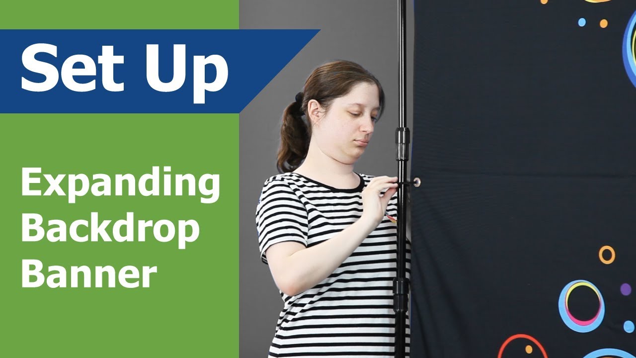 Expanding Backdrop Banner Stand: How to Setup (2019) - [Vispronet ...