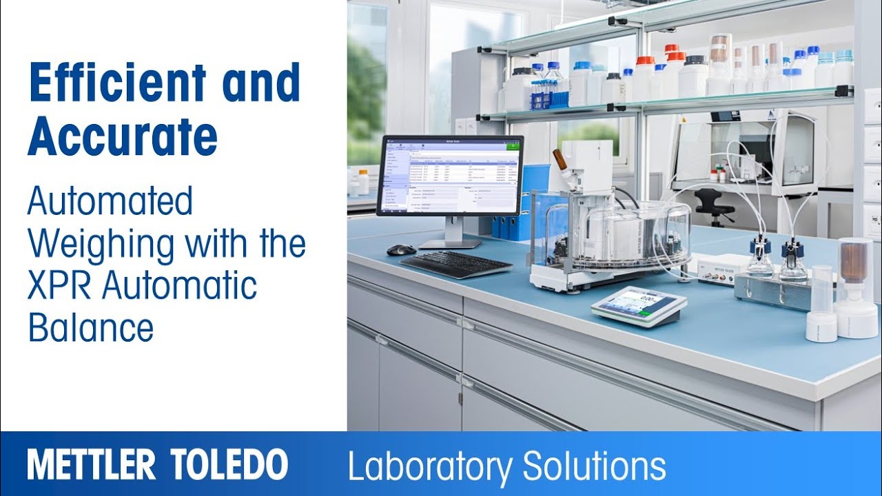 XPR Automatic Balances by METTLER TOLEDO - Cutting Edge Balances - YouTube