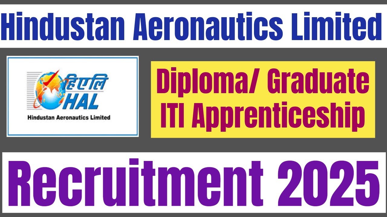 Hindustan Aeronautics Limited (HAL), Nasik ITI, Diploma, Graduate ...