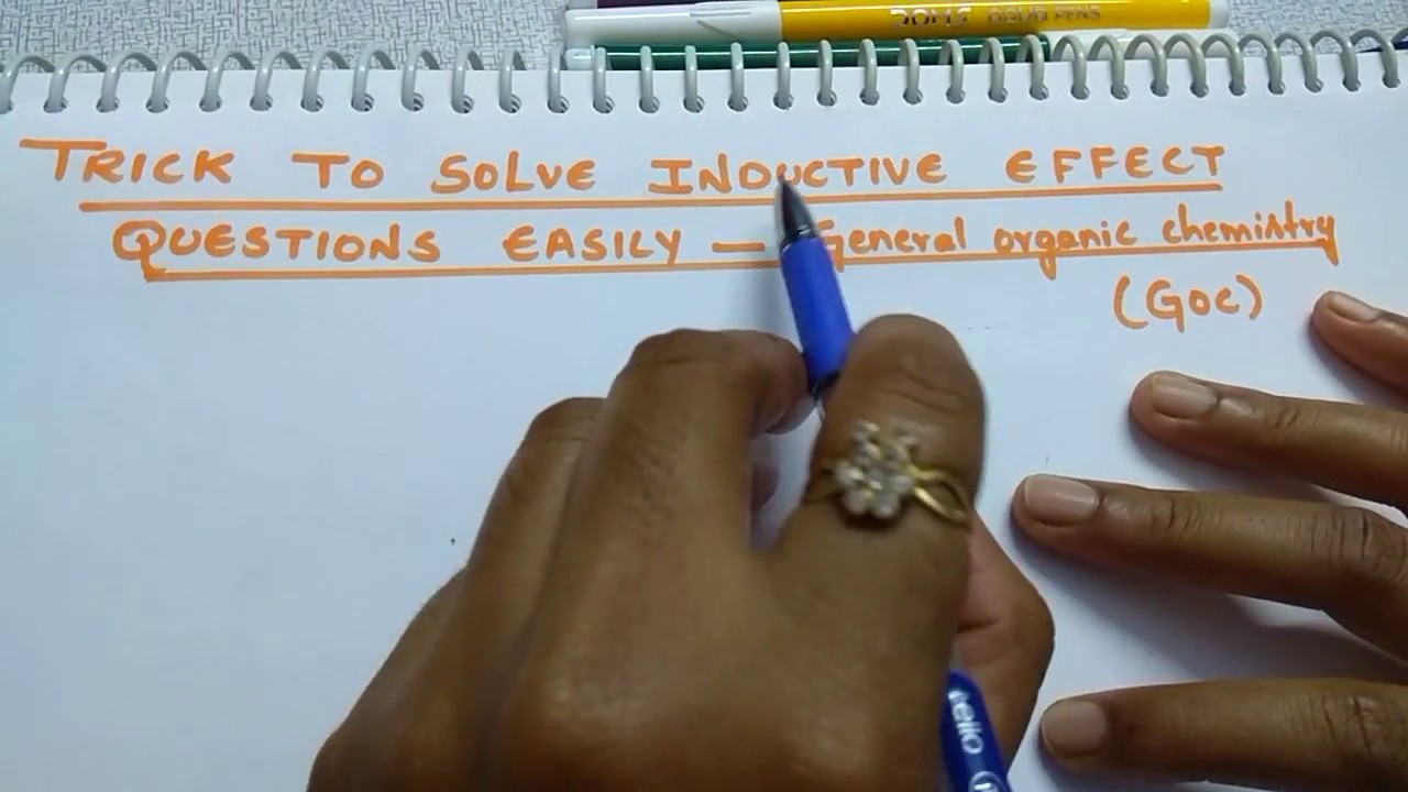 Trick to solve Inductive Effect questions easily | General organic ...