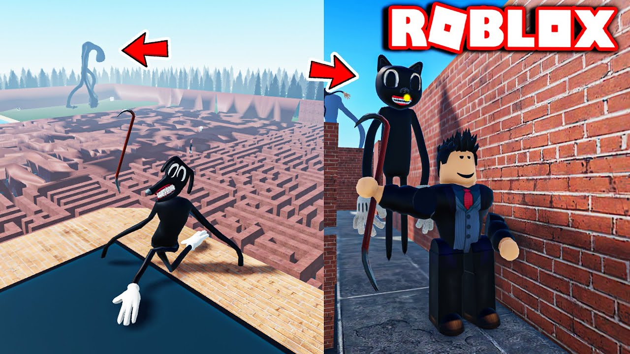 GARRY'S MOD TREVOR HENDERSON CREATURES MAZE RUN IN ROBLOX - YouTube