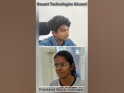 Frontend Mock Interview in Besant Technologies Siruseri🏅🔥. - YouTube