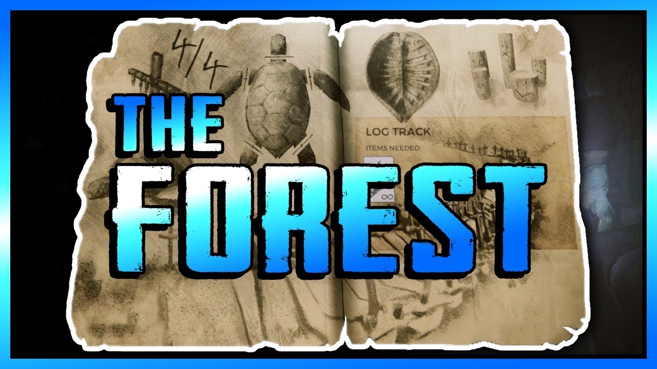 Building a Log Track Roller Coaster!! - The Forest - YouTube