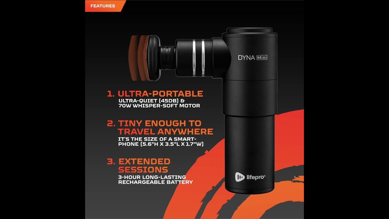 LifePro Heavy Duty Massage Gun for Athletes - Adjustable Muscle ...