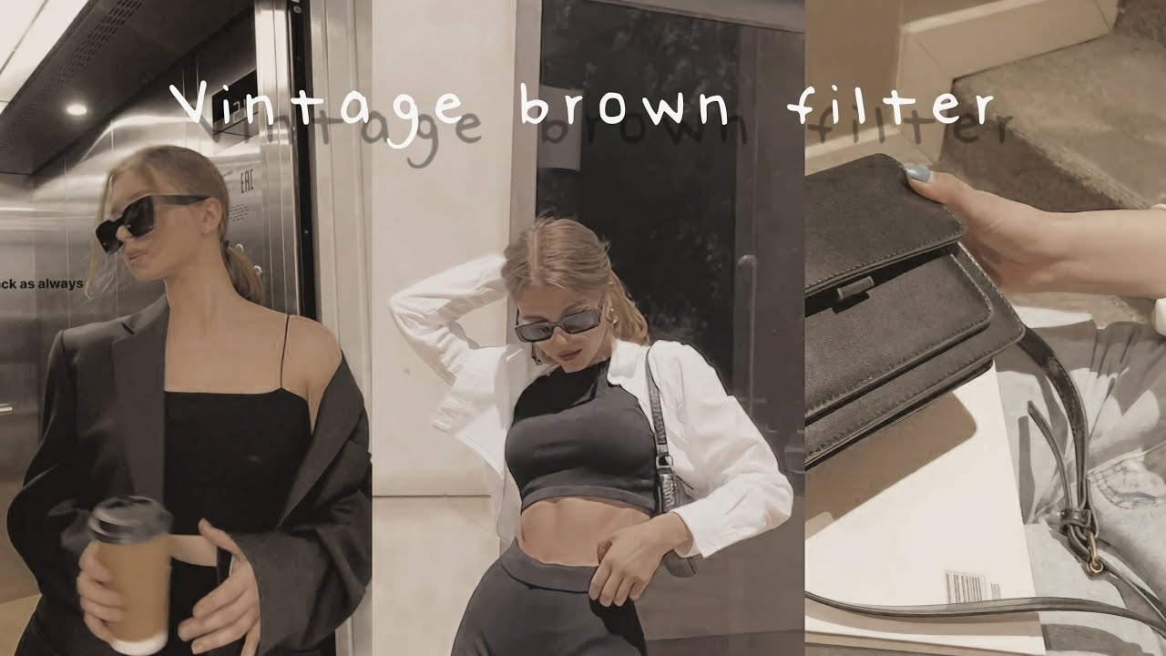 Vintage brown filter | VSCO Tutorial - YouTube