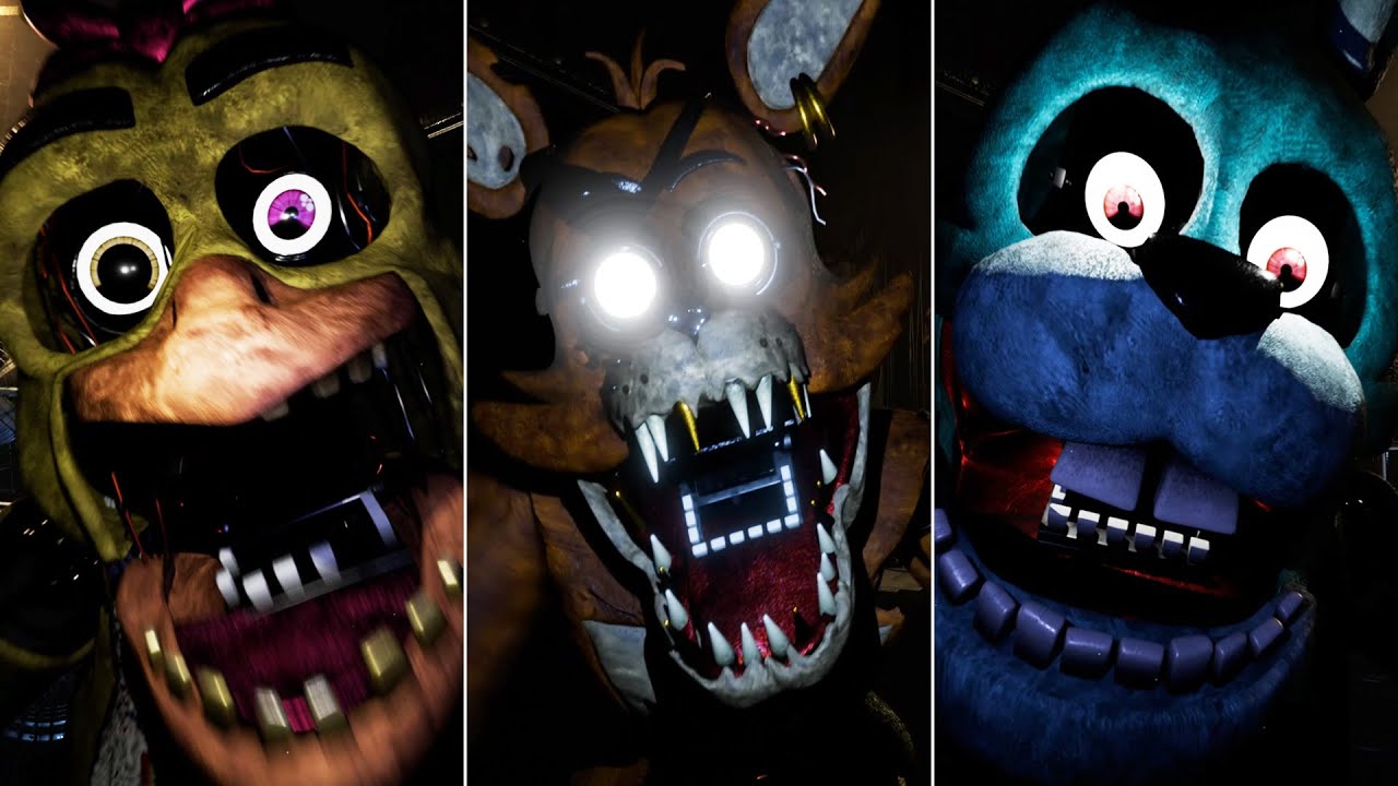 FNAF Reboot Edition V4 - All Jumpscares & Animatronics - YouTube
