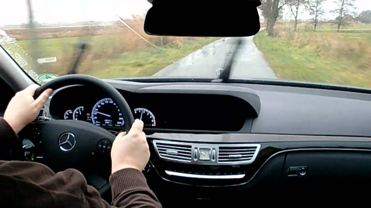 Mercedes S-Class driven through the rain, Part 2 - YouTube