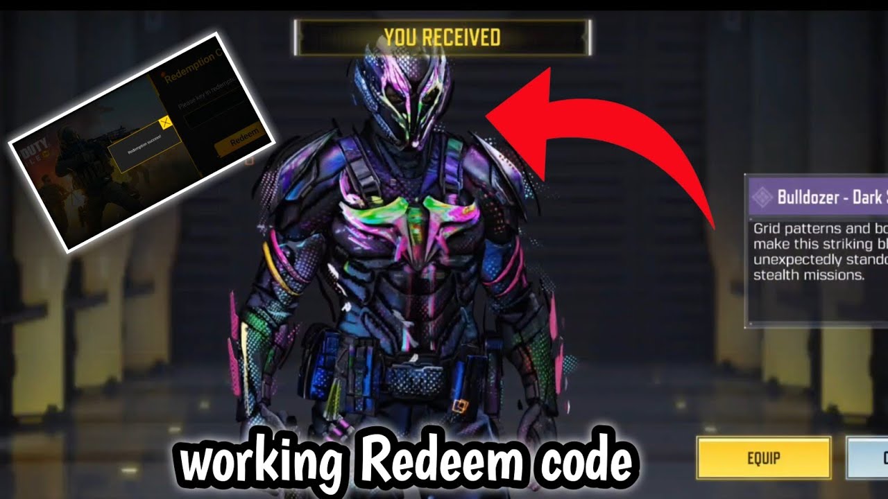 New character skin Redeem code codm 2025 | Call of duty Mobile Redeem ...