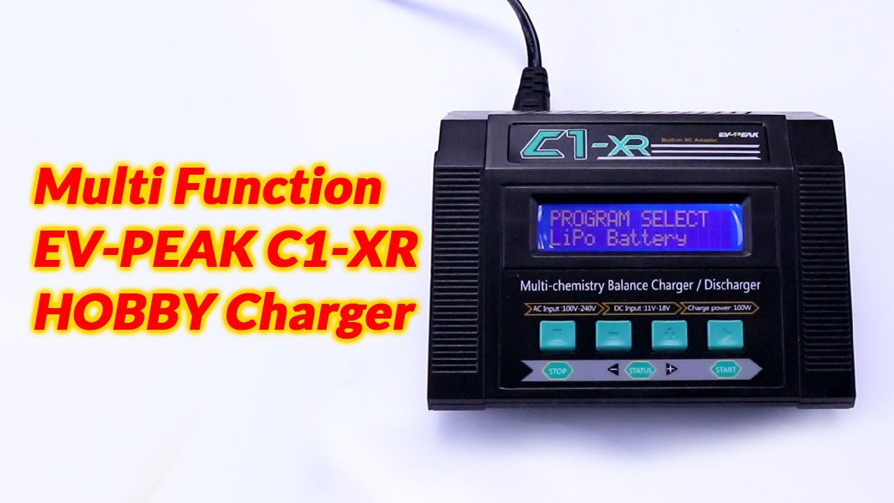 EV-PEAK C1-XR Multi Function LiPo LiHV Battery Charger RC FPV Charger Boat Car UAV#battery#rc# ...