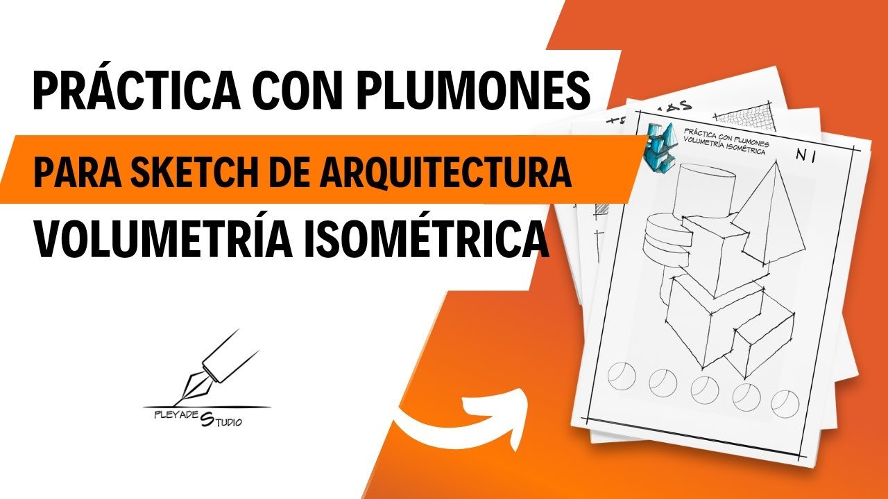 Práctica con plumones para sketch arquitectónico sombras en volumetría ...