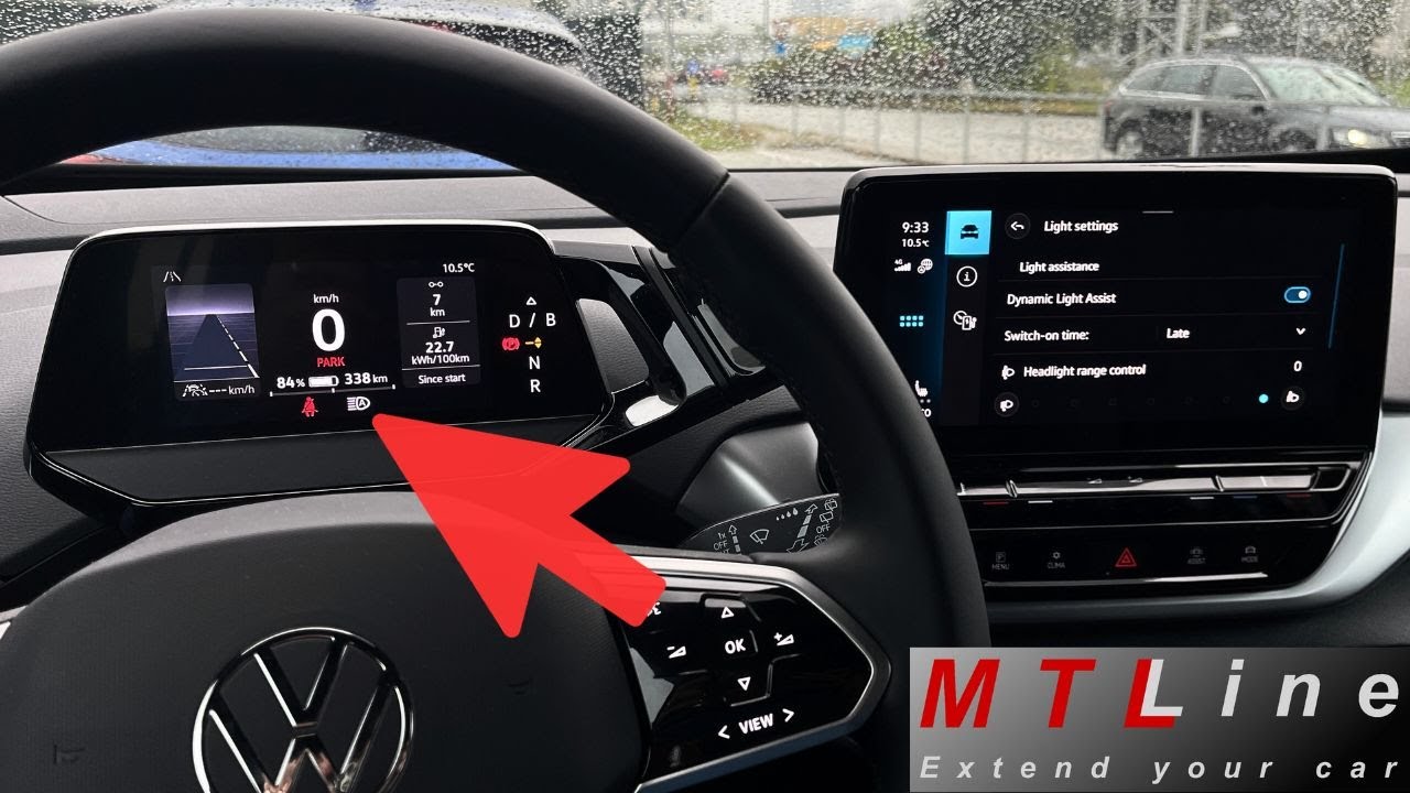 VW ID4, MY2023 - Light Assist activation (automatic switching between ...
