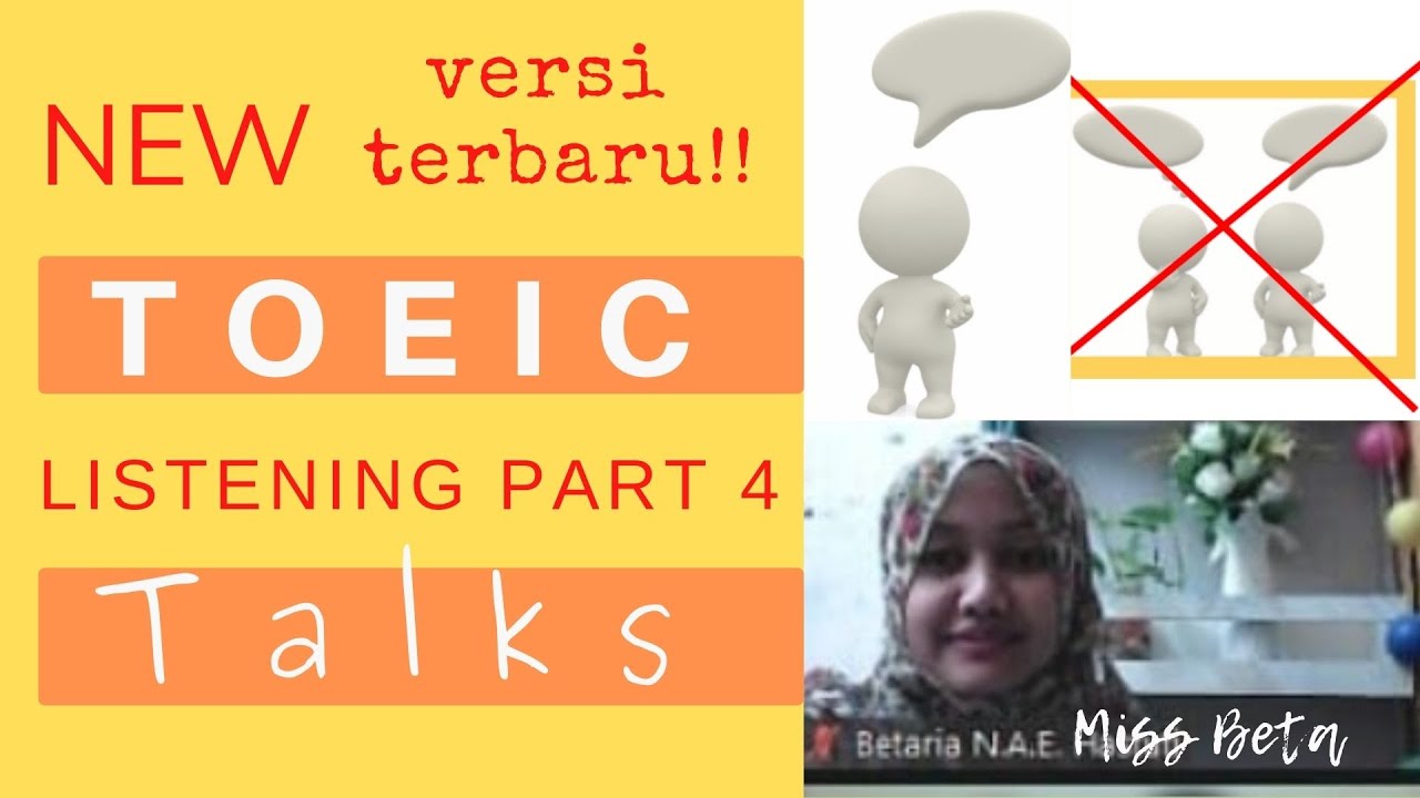 TOEIC Listening Part 4 Talks - Strategi tingkatkan skor! - YouTube