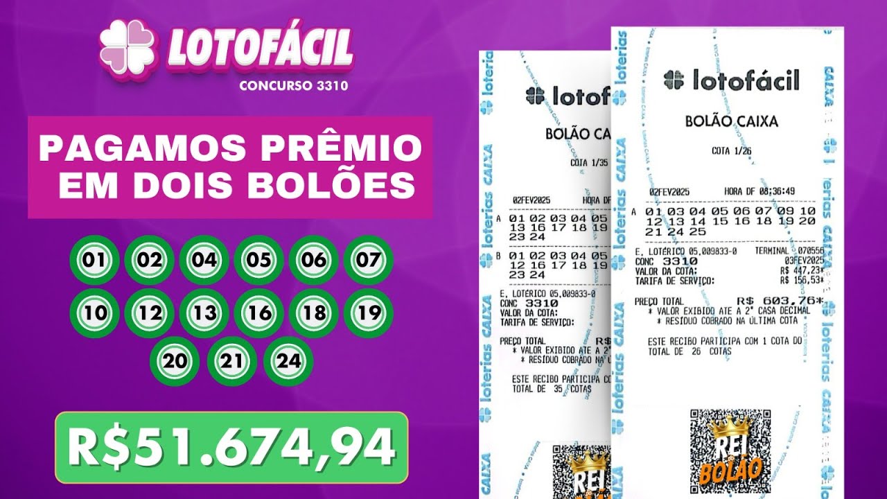 PAGAMOS PRÊMIO DA LOTOFÁCIL 3310! CONFIRA QUANTO CADA GANHADOR LEVOU ...