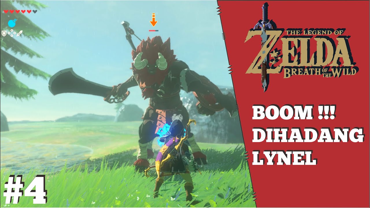 The Legend of Zelda Breath of the Wild Lynel Fight !!! - YouTube