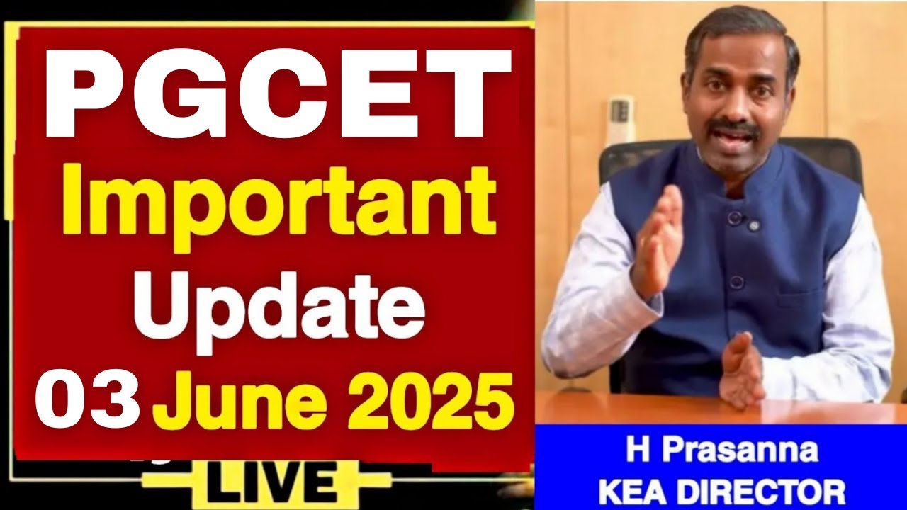 PGCET 2025 Option Entry Date | PGCET 2025 | KEA PGCET 2025 Option Entry ...