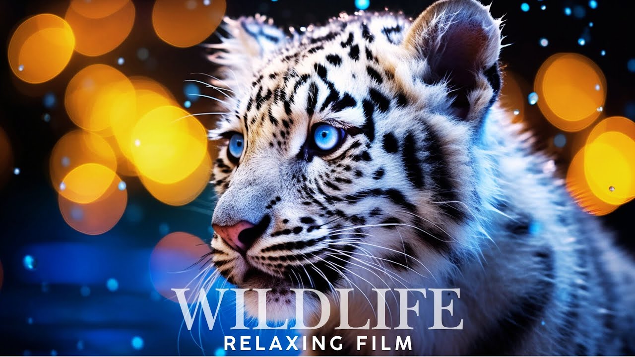 Scene of Wild Animals in 4K with Relaxing Music | Instrumental Music ...