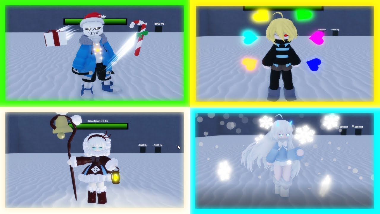 【Event】Christmas Sans/Neutral Frisk/New Skin[Showcase]【Undertale Crazy ...