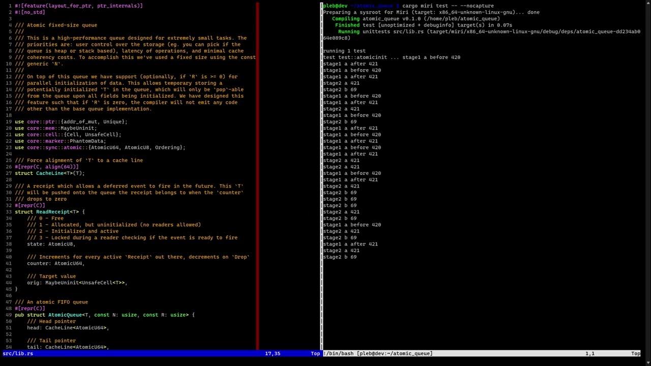 Atomic data structure dev, custom Linux /sbin/init (Part 1/2) - YouTube