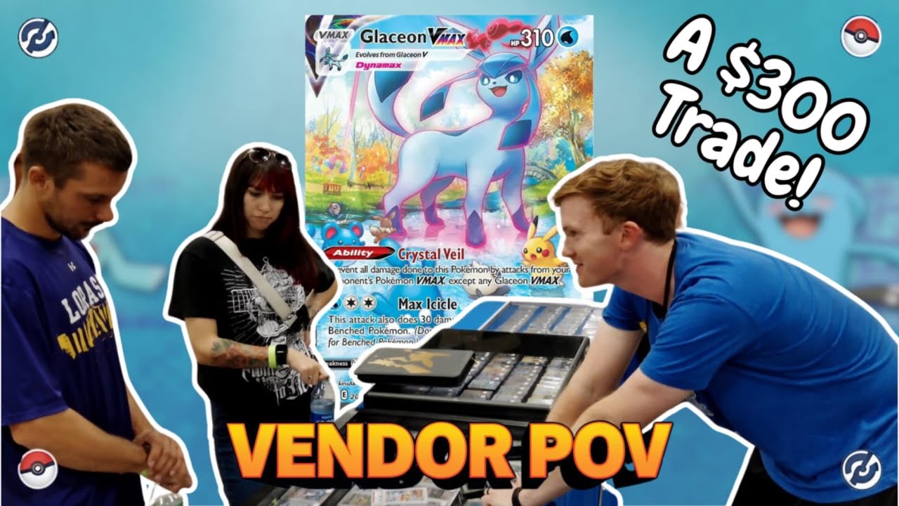 I Made A $300 Glaceon Trade! | Pokemon Vendor POV | Quad Cities Card ...
