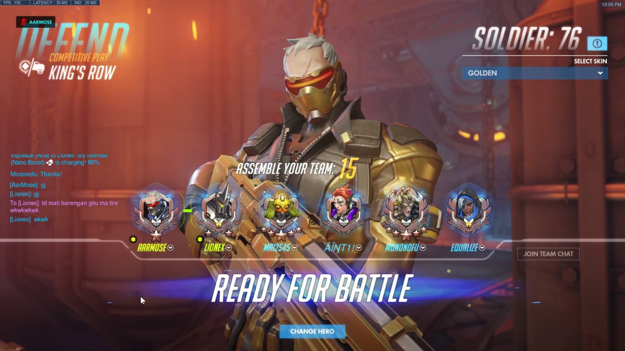 Overwatch - Tracer & Soldier on King's Row. Tracer POTG vs Bastion ...