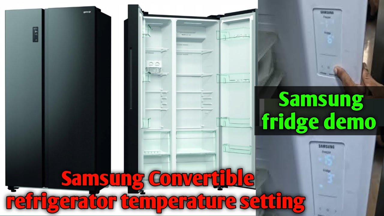 Samsung side by side refrigerator temperature setting|Samsung side by ...