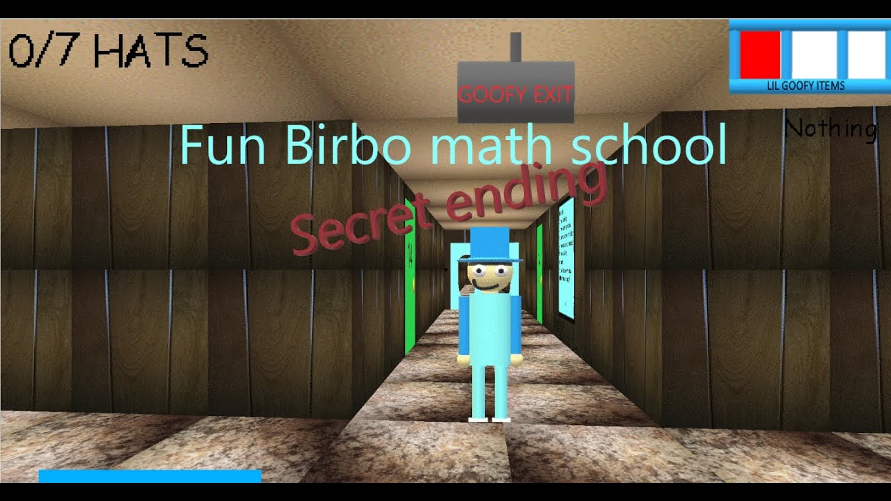 Fun Birbo math school Secret ending vs Baldi random games - YouTube