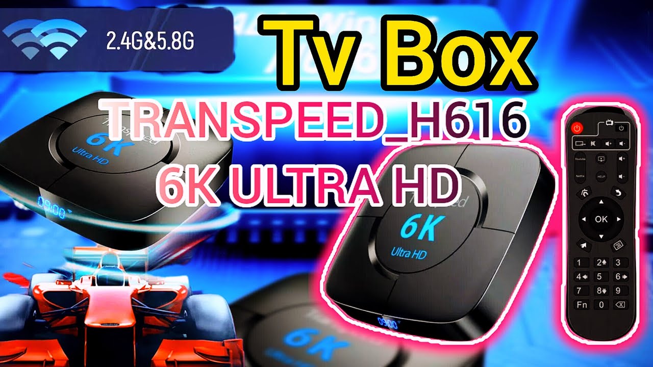 Tv Box TRANSPEED H616 6K ULTRA HD (WI-FI 2.4GHz Y 5GHz), producto de ...