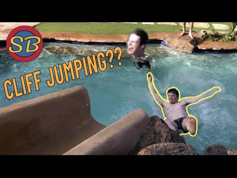 Cliff Jumping Into A Pool!!?| Merch Delivery - YouTube