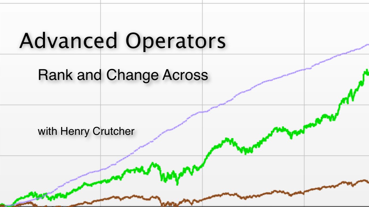 Advanced Operators: Rank Across and change - YouTube