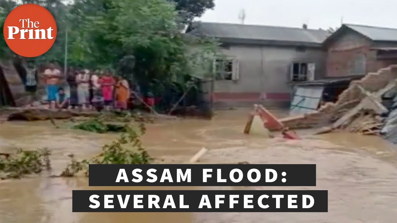 Torrential rains trigger flood in Assam's South Salmara Mankachar ...